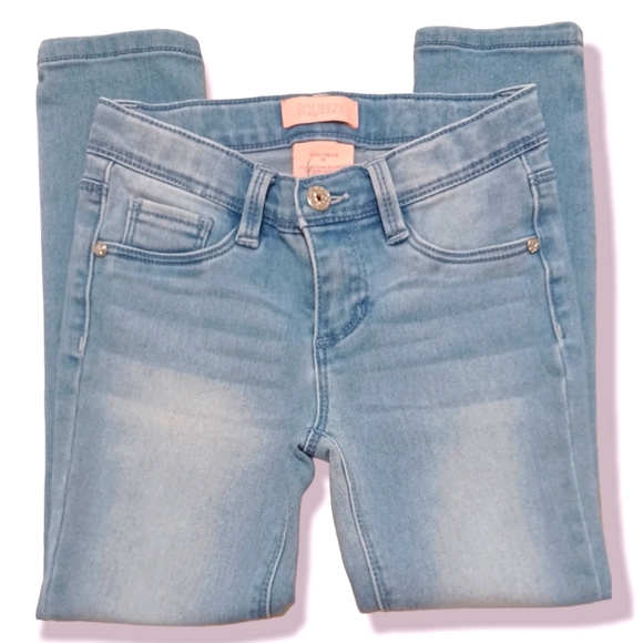 Squeeze | Bottoms | Squeeze Light Wash Embellished Cotton Bld Adj Waist ...